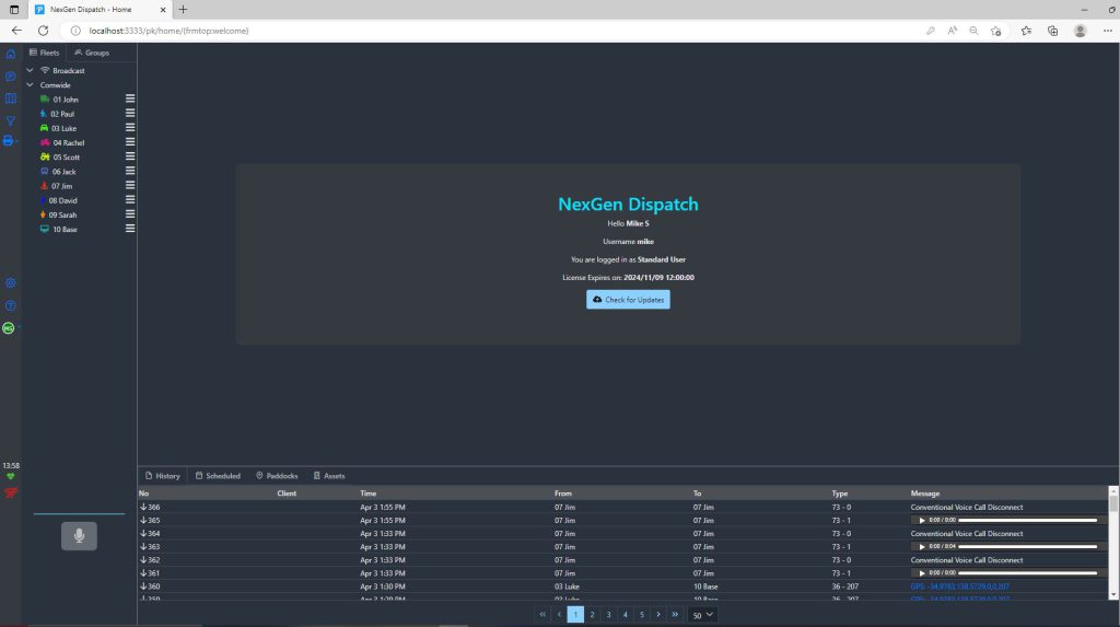 NexGen Dispatch - Comwide Radio Services